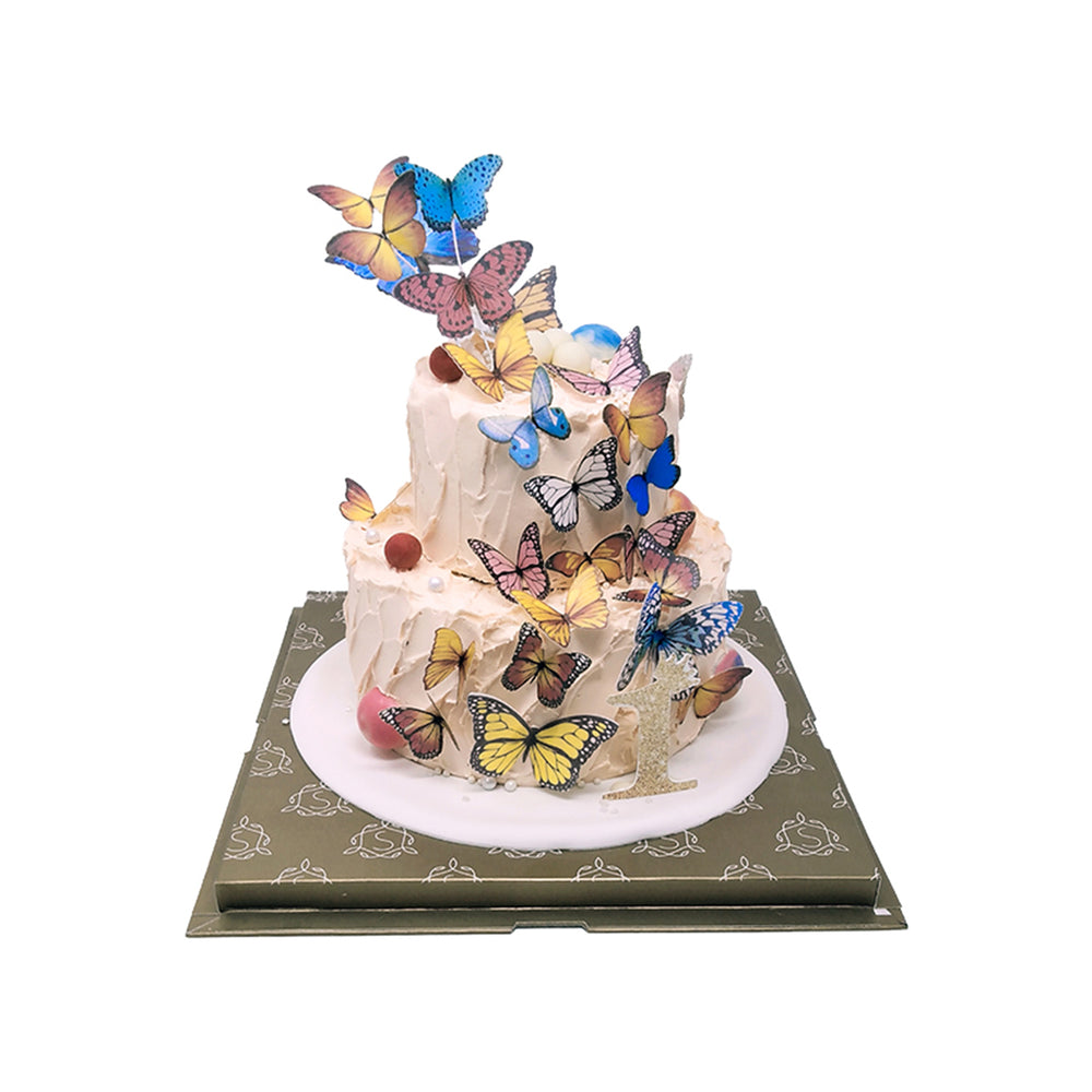 2 Tier Butterfly Cake | Elegant Designer Cakes by SMOOR