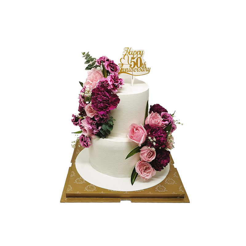 Blooming Anniversary Cake | Elegant Designer Cakes in India