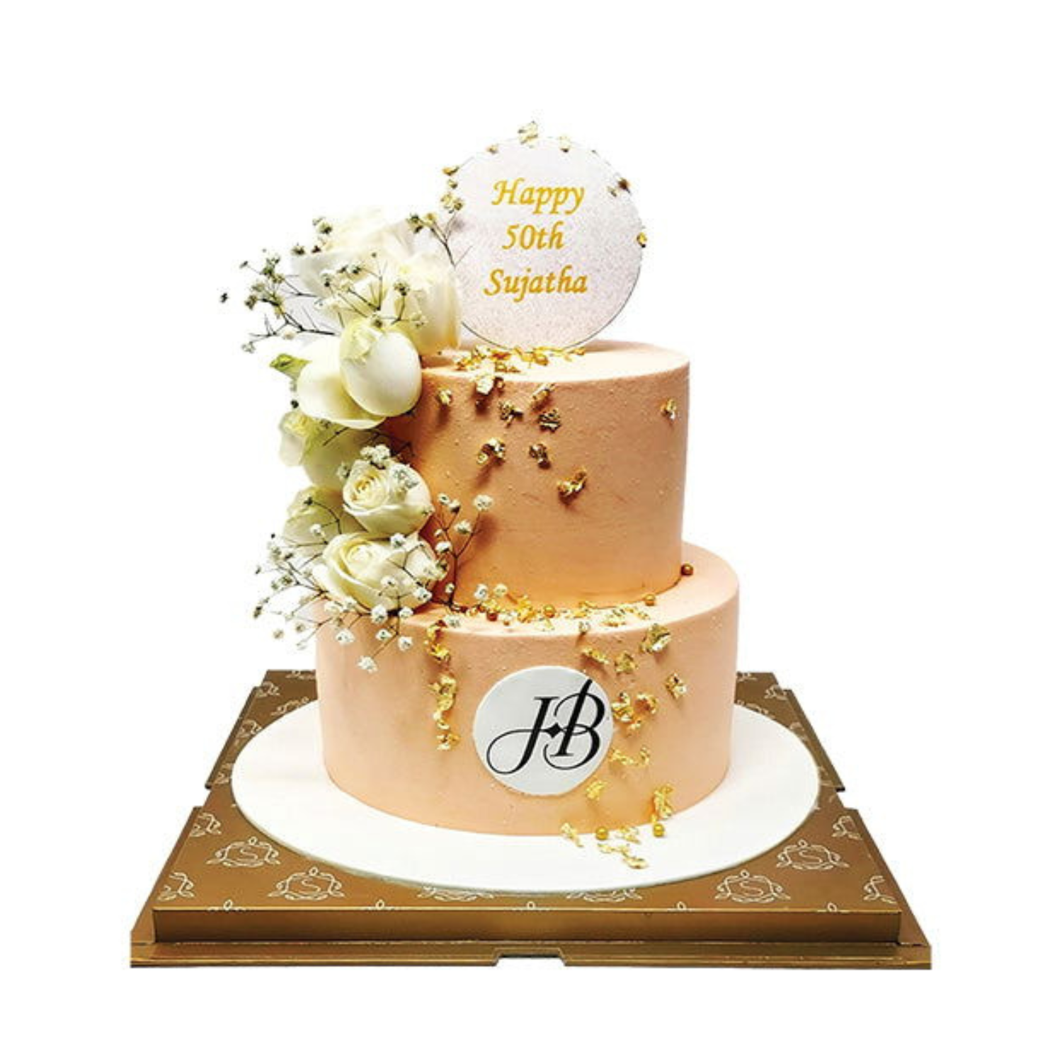 Pastel Rose Cake in India | Elegant Floral Designer Cake