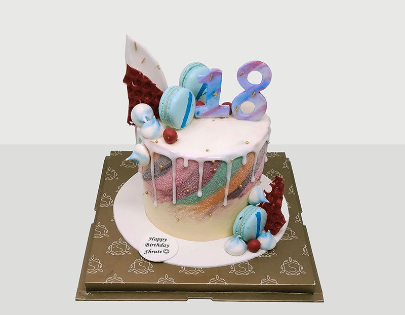18th Birthday Cake | 18 Years Birthday Cake | 18 Month Birthday Cake ...