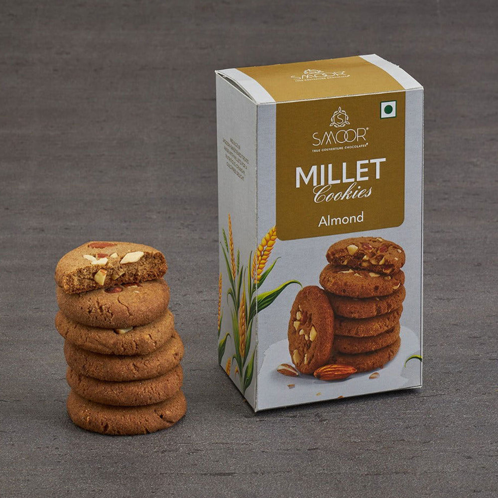 Premium Almond Millet Cookies in India | Handcrafted by SMOOR