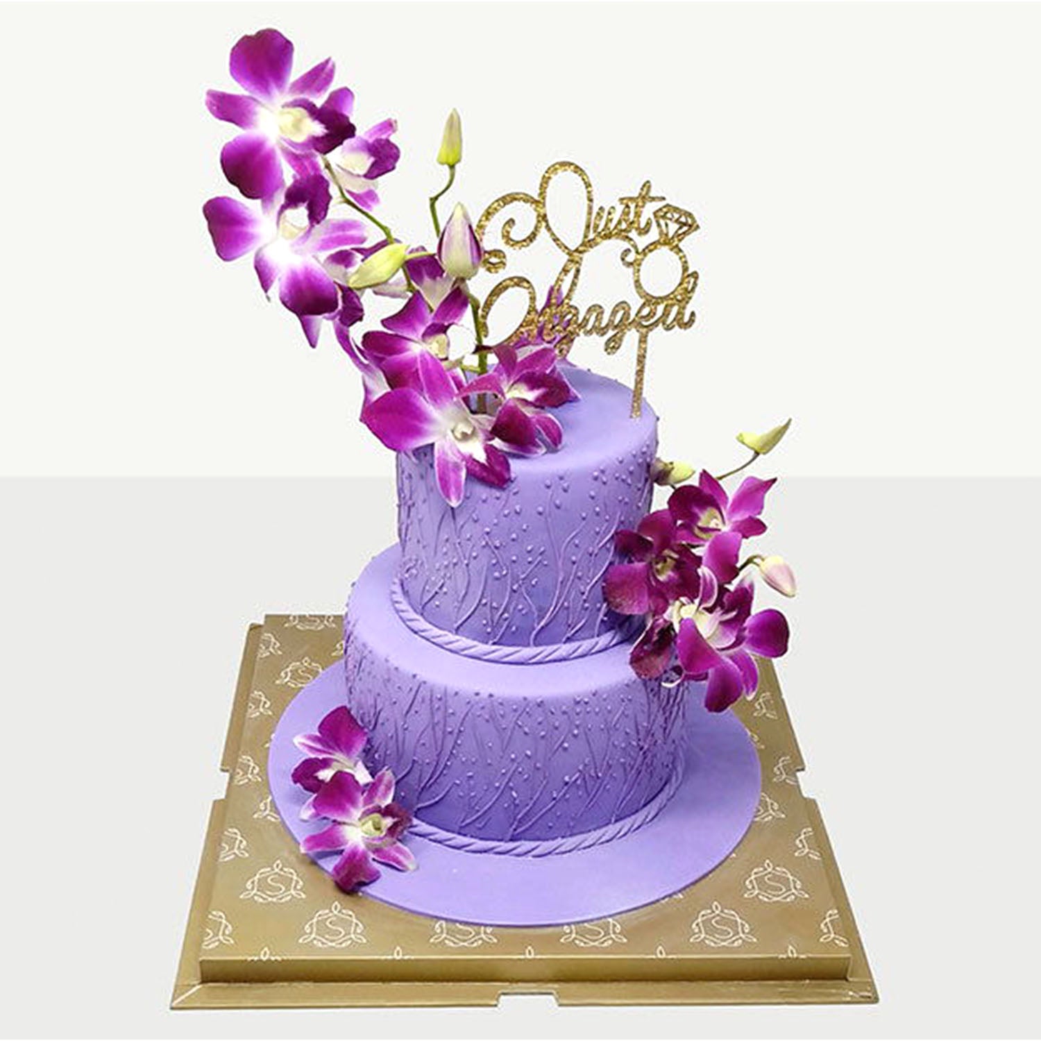 Premium Purple Flower Cake in India | Custom Designer Cakes