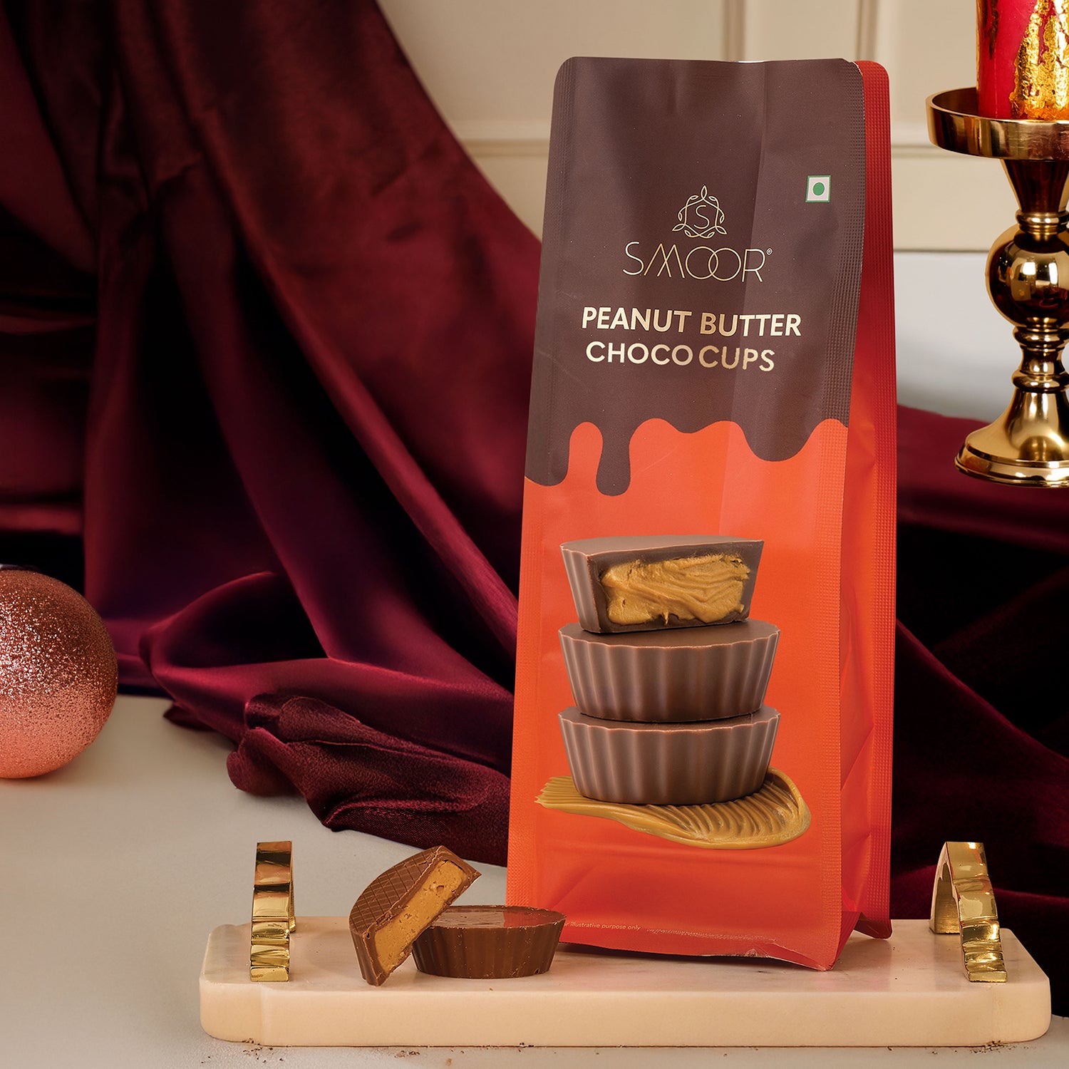 Buy Luxury Peanut Butter Choco Cups Online in India | SMOOR